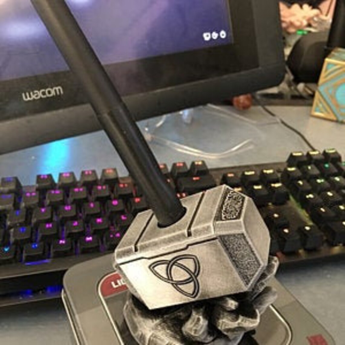 Wacom Pen Holder 3D Printed: Avengers Thor Mjolnir Edition for - Etsy