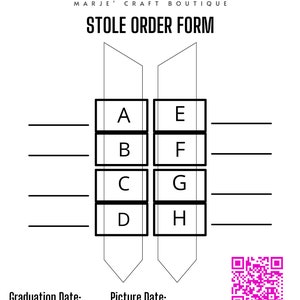 Custom Graduation Stole; Graduation Sash; Graduation Stole; - Etsy