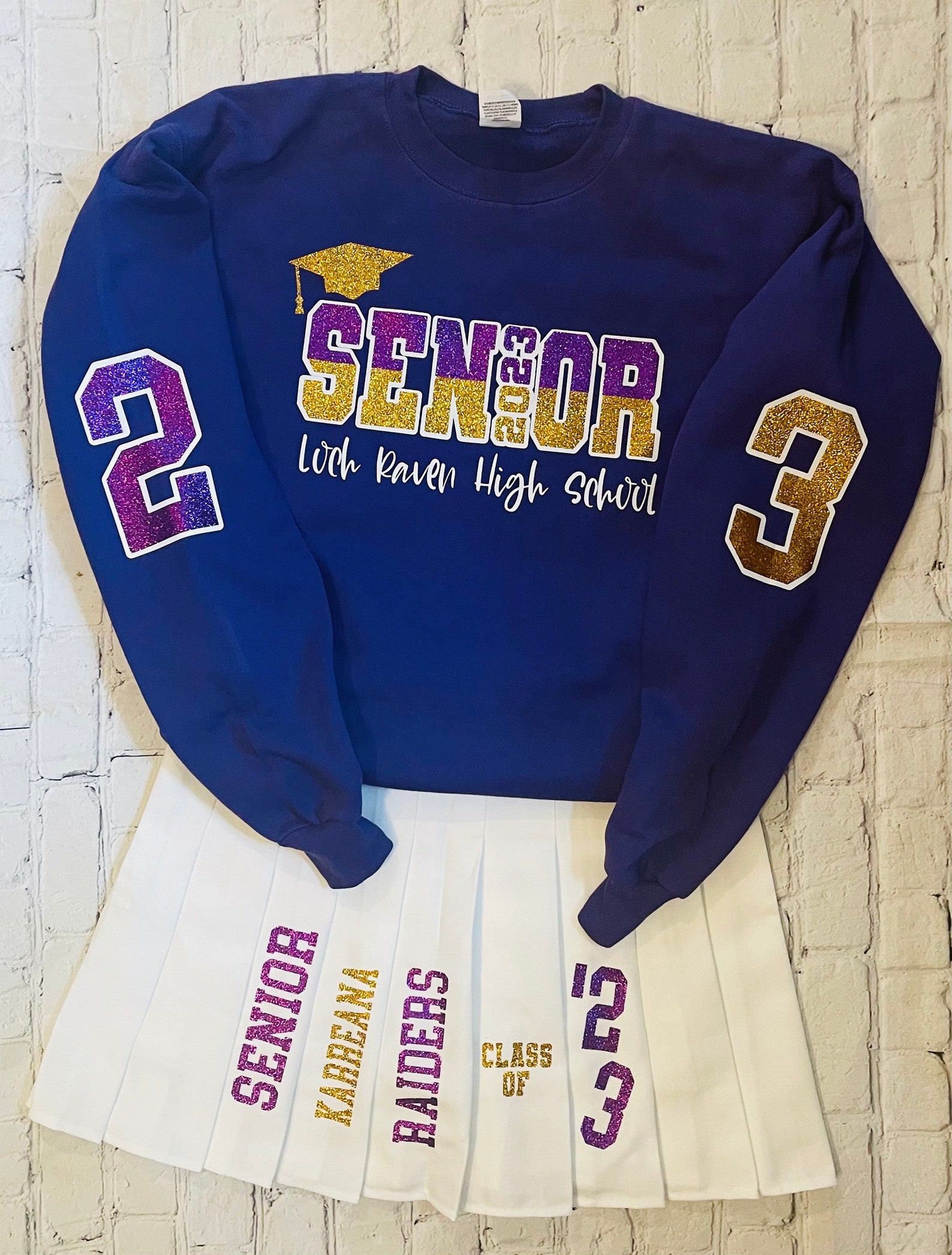 Senior Szn Set Custom Senior Sweatshirt Senior Skirt Set - Etsy