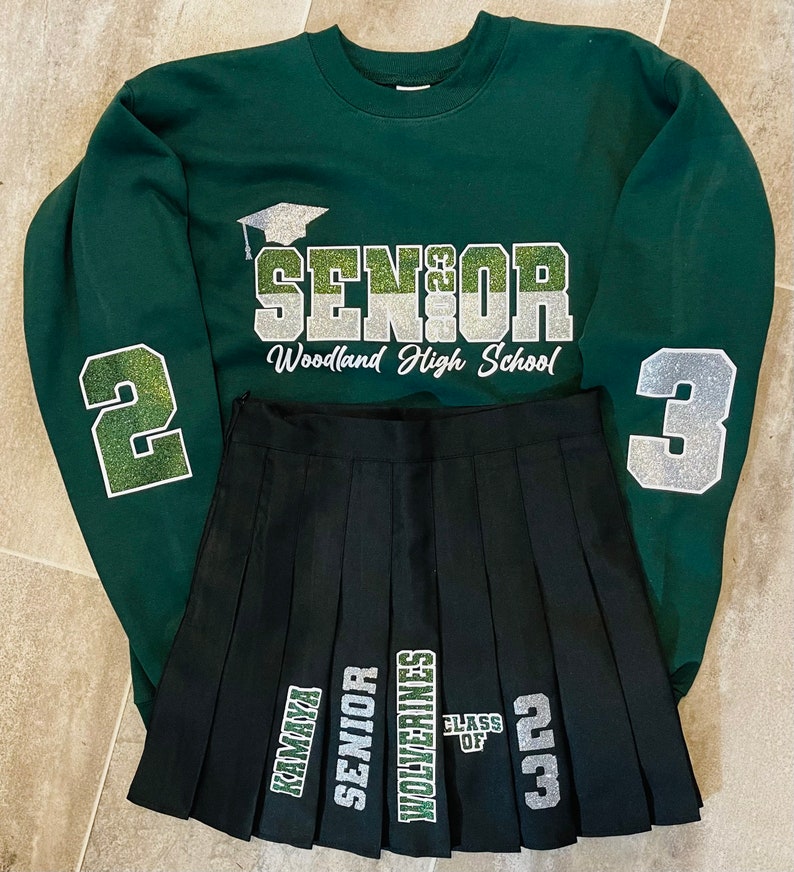 Senior Szn Set Custom Senior Sweatshirt Senior Skirt Set - Etsy
