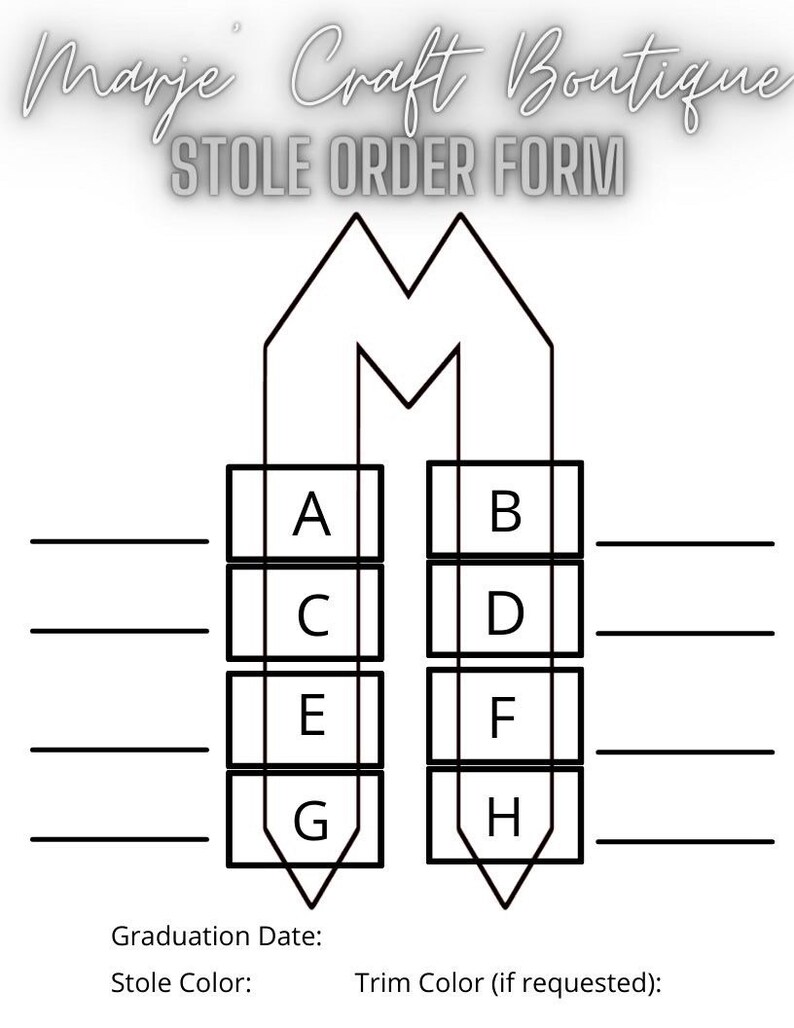 Custom Graduation Stole Graduation Sash Graduation Stole - Etsy