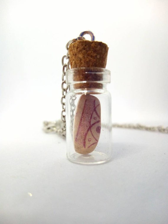 Tiny Shard in Jar Necklace - Etsy