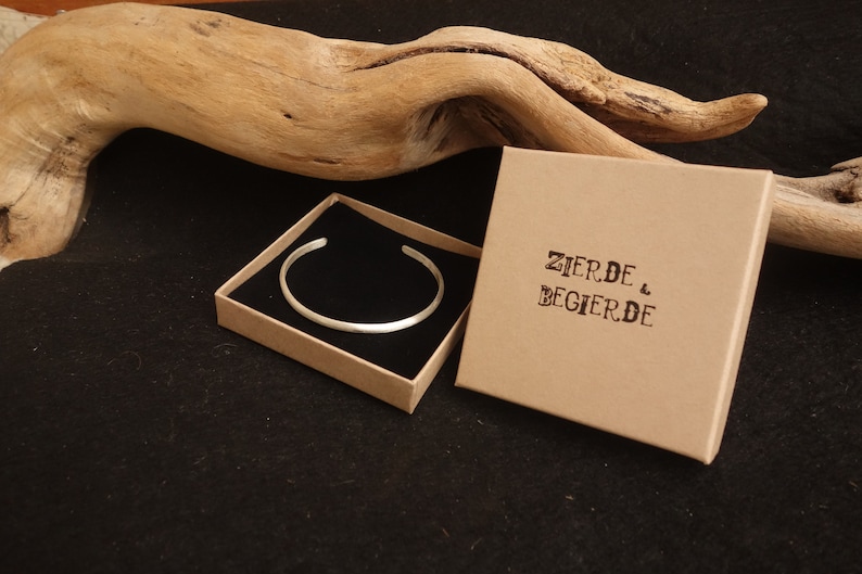 Armreif Sterlingsilber Silber Silberarmreif Armband matt schmal ...