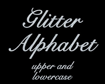 Silver Letters English Alphabet Instant Download Digital - Etsy