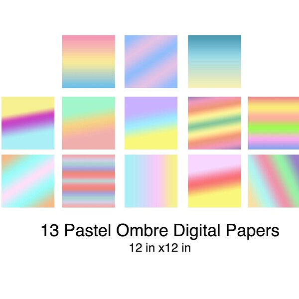 Pastel Ombre - Etsy