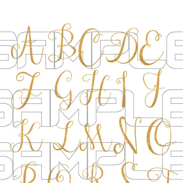 Cursive Alphabet - Etsy