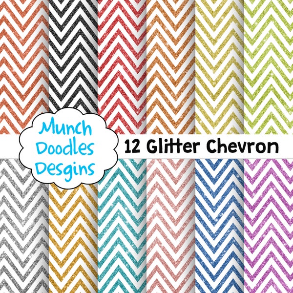Glitter Chevron - Etsy