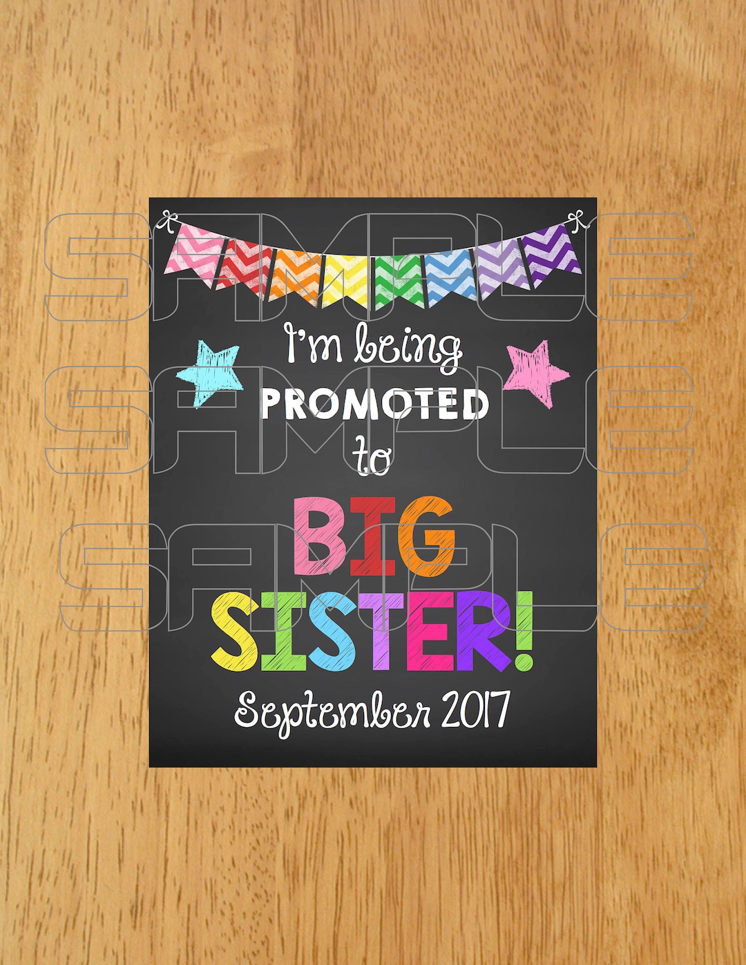 Big Sister Pregnancy Announcement, Chalkboard Pregnancy Announcement ...