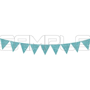 Digital Glitter Bunting Banner Clipart, Sparkly Glittery Bunting ...