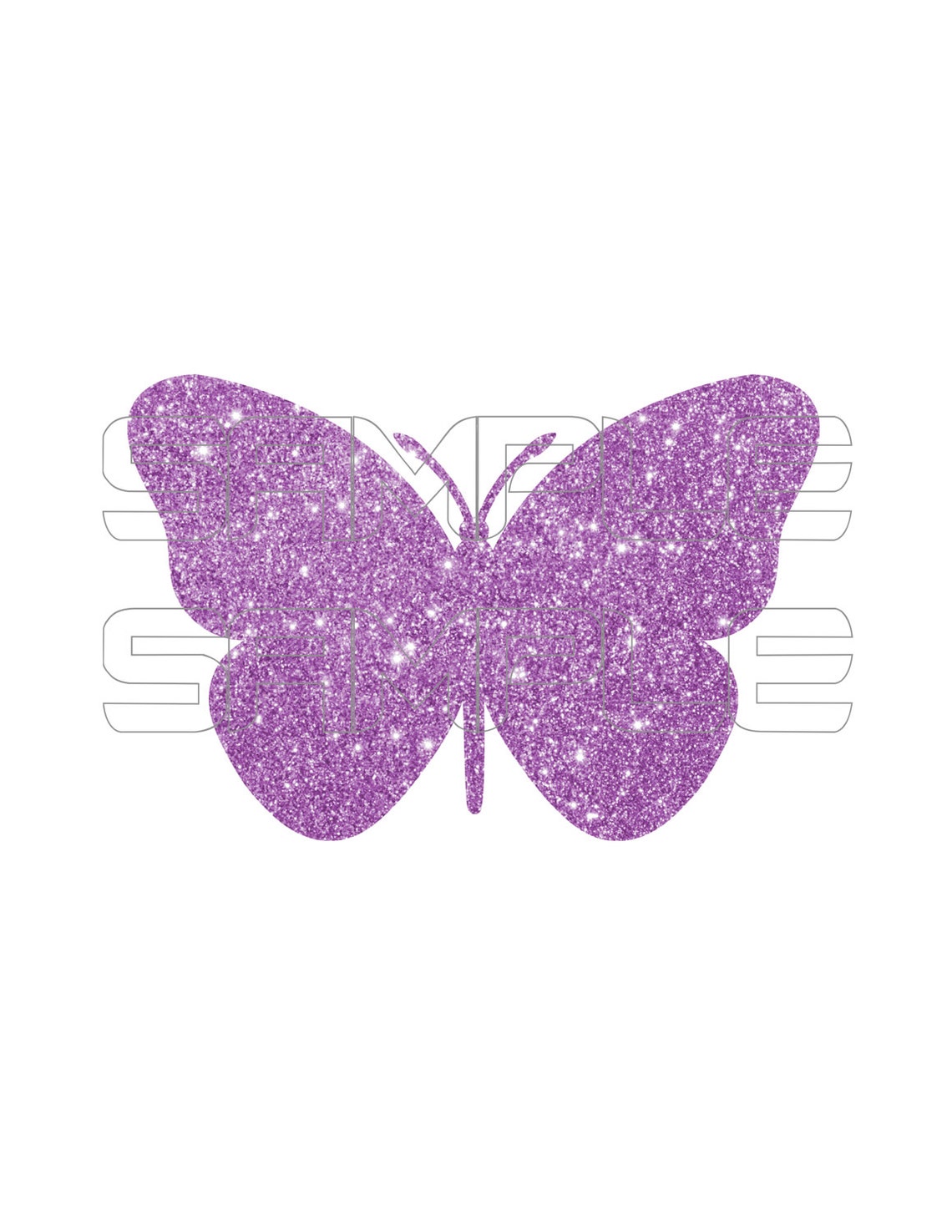 Digital Glitter Butterfly Clipart Sparkly Glittery Butterfly | Etsy