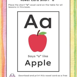 A Good Start Reading - Short "a" Words - Book 1 of 5 -digital Download ...