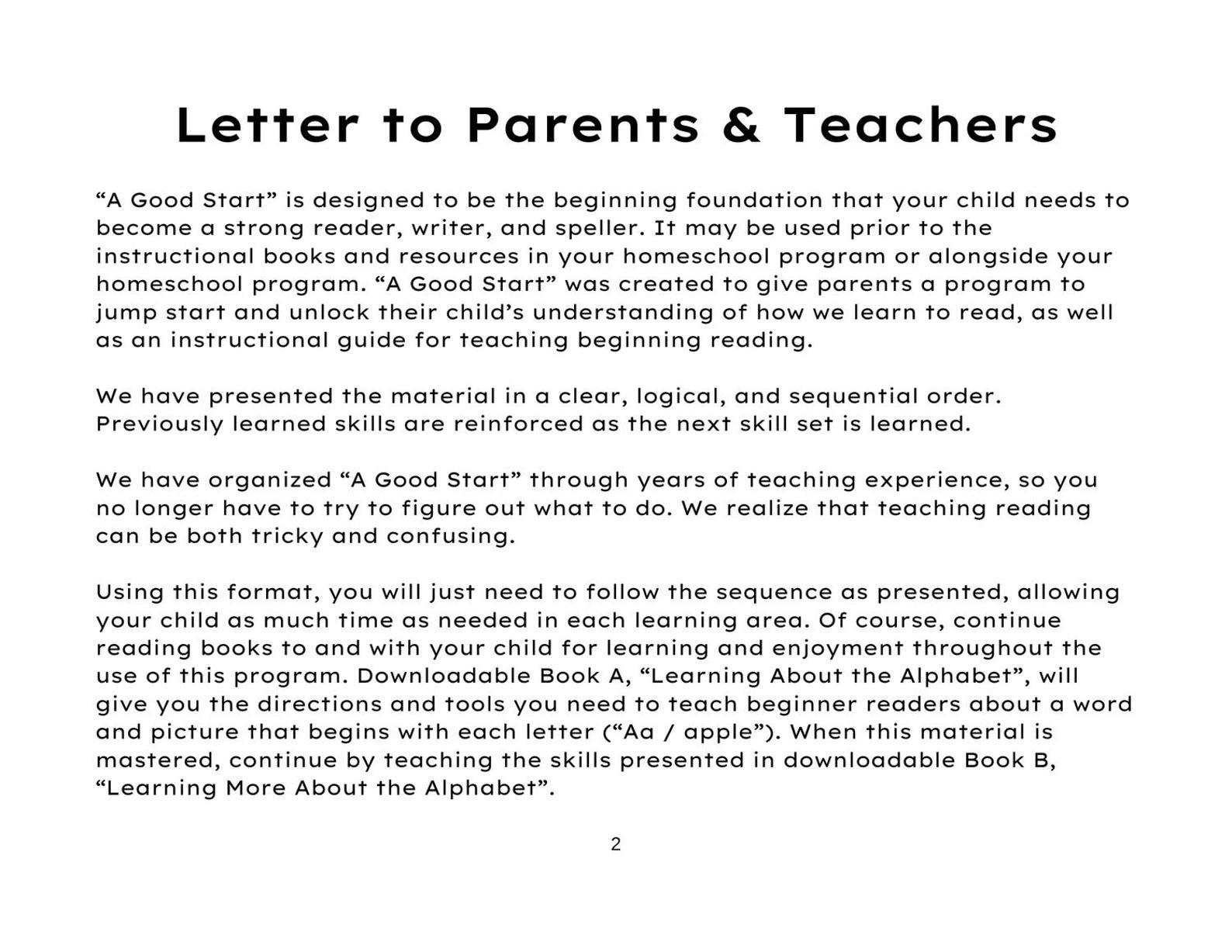 A Good Start Reading - Teach Your Child to Read at Home With Oliver ...