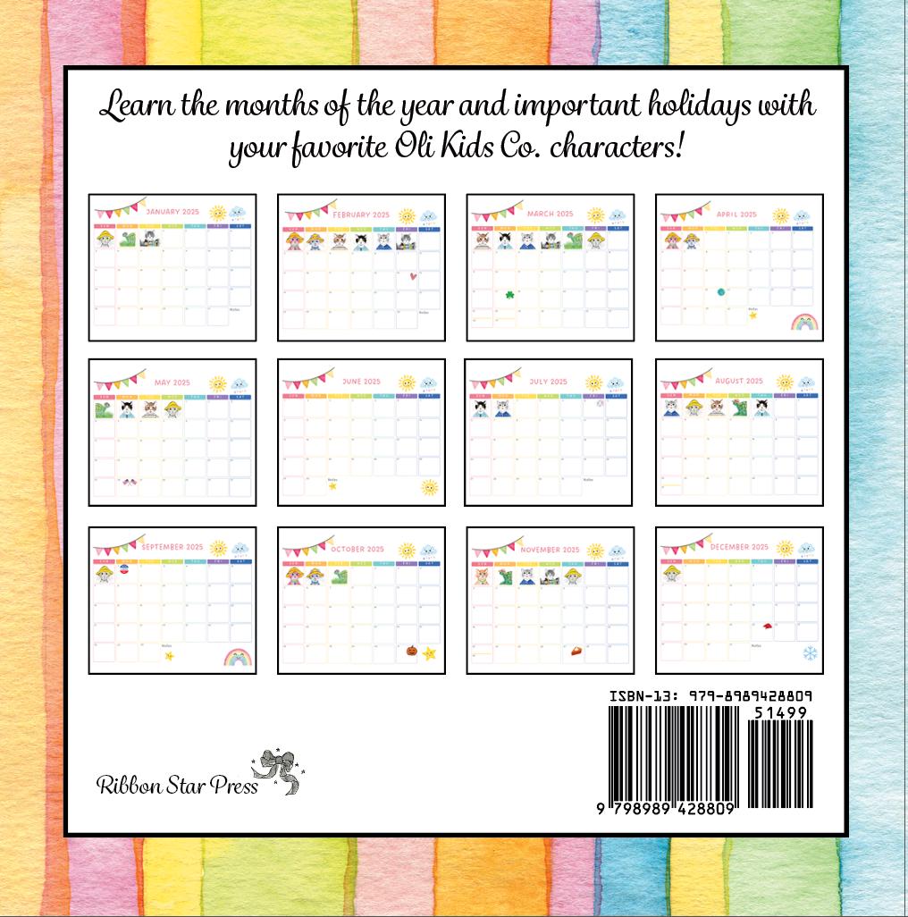 My 2025 Learning Calendar - Learn the Months of the Year With Oliver ...