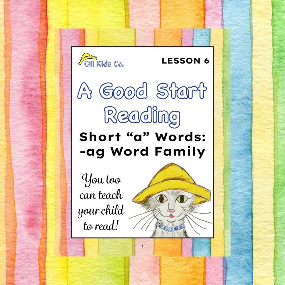Short A Word Family Lesson – AG Words | Printable Phonics Games & Early ...
