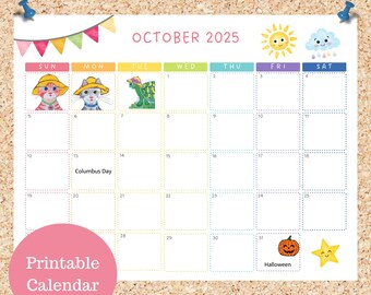 Oli Kids Co July 2024 Printable Calendar, Downloadable Calendar, Cat ...