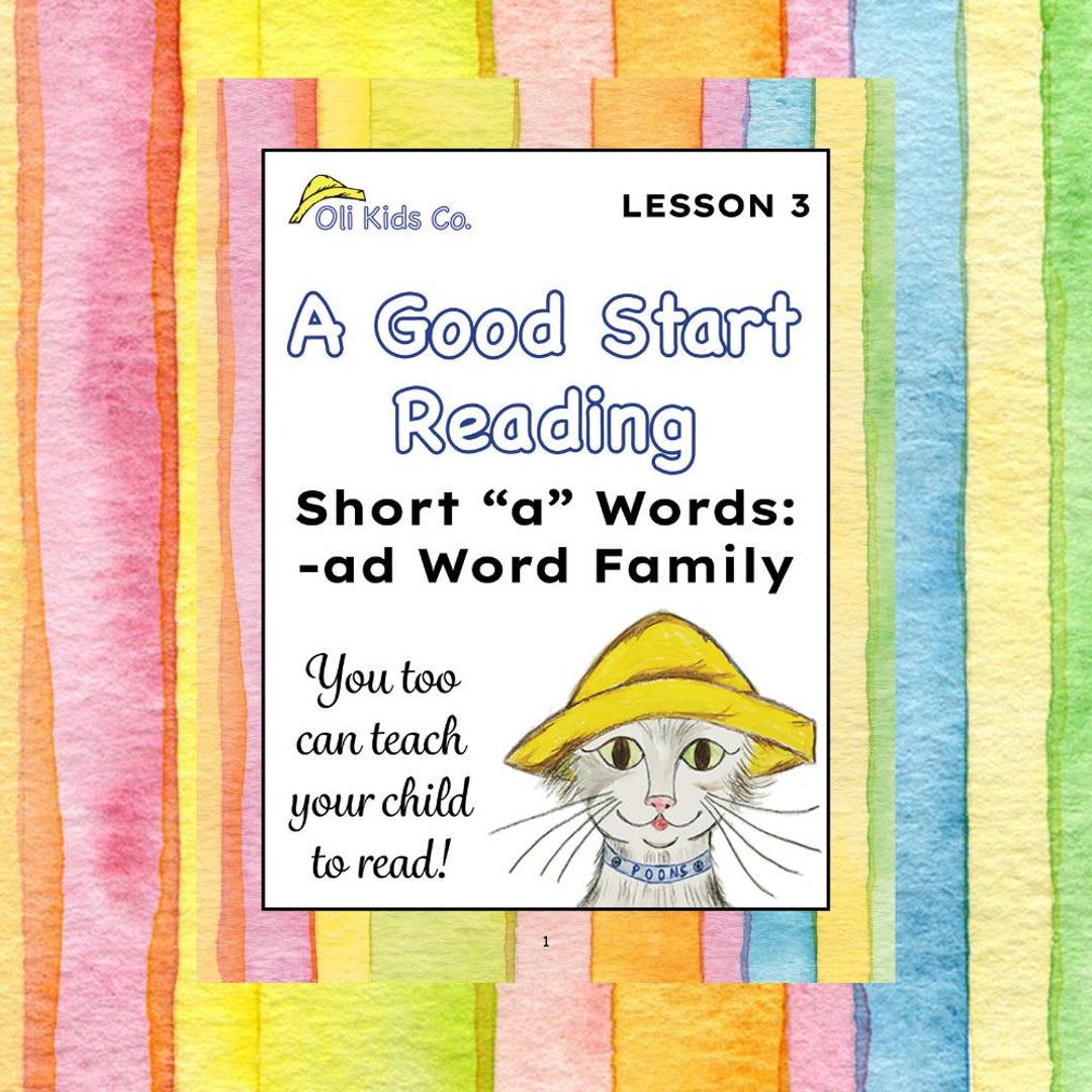 Short A Word Family Lesson – AD Words | Phonics Games & Early Reading ...