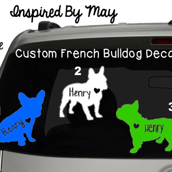 French Bulldog Decal - Etsy