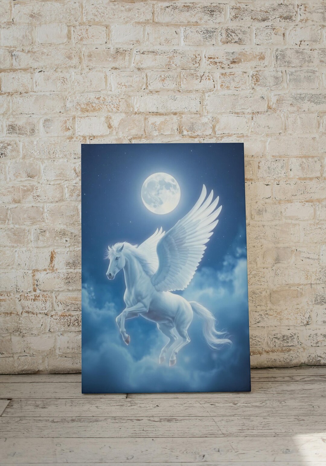 Enchanted Pegasus Canvas Art, Fantasy Wall Decor, Magical Home Design ...