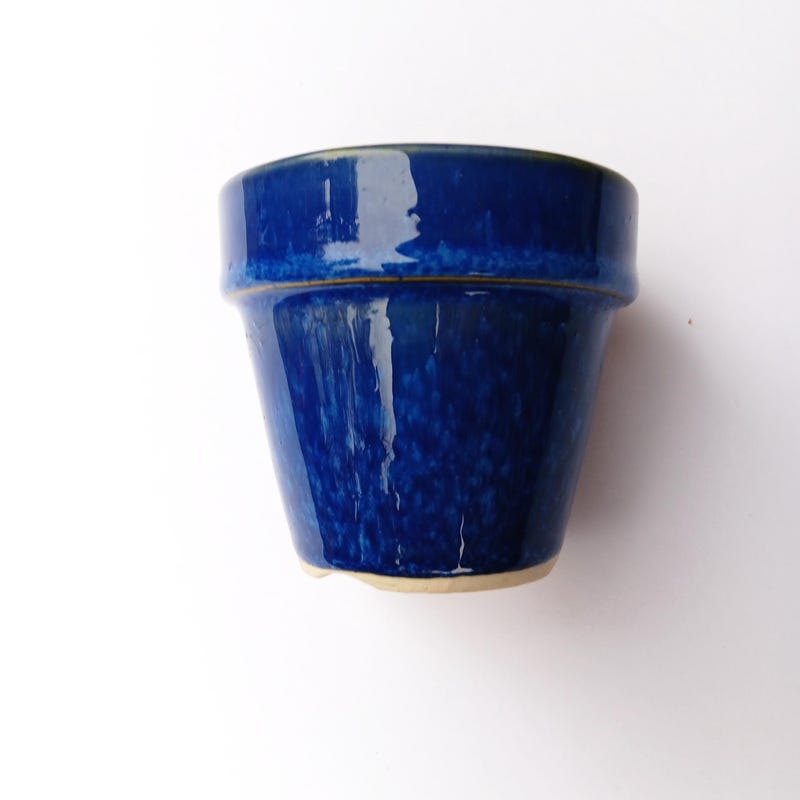 Cobalt Blue Planter - Etsy