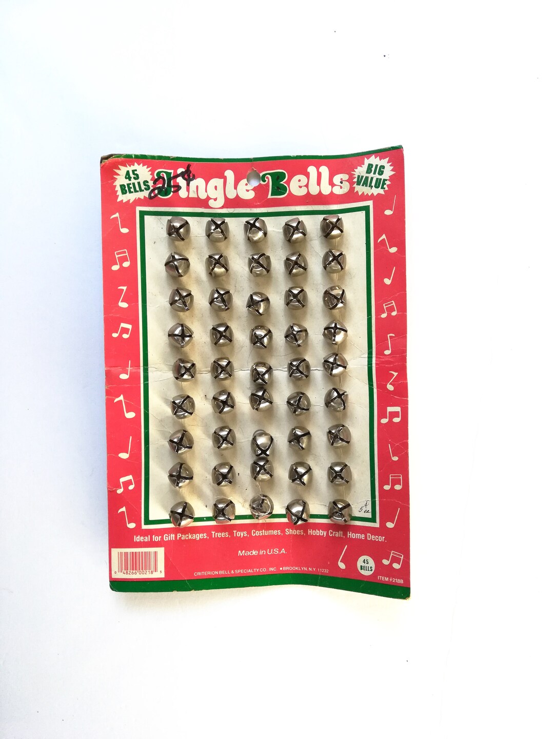1988 Jingle Bells, Ready to Use, Full Sheet of Jingles, New Old Stock ...