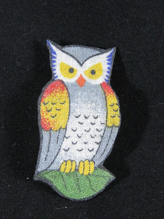 Owl Pin - Etsy