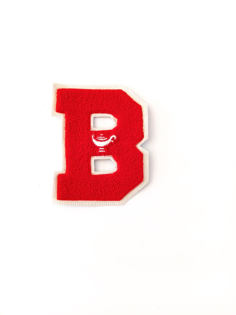 Letterman Letter B With Lamp of Knowledge Red Letter 5.5X4.25 Academic ...