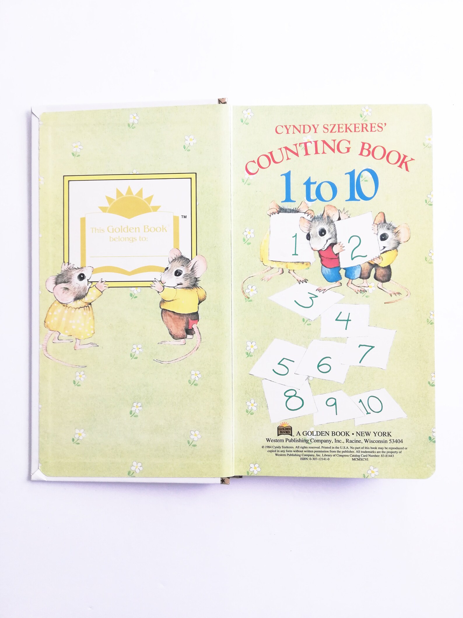 Cyndy Szekeres' Counting Book golden Sturdy Book 1983 - Etsy
