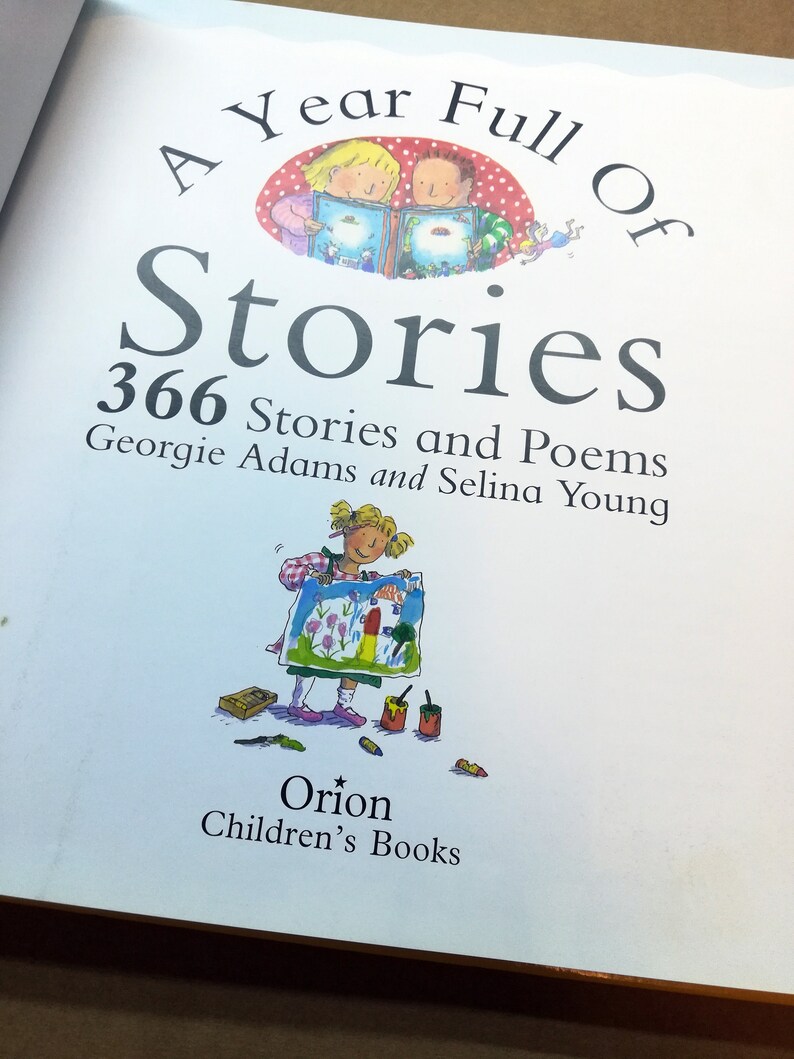 A Year Full of Stories by Georgies Adams Hardcover Heavy Book | Etsy