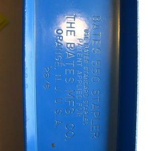 Vintage Bates 550 Blue Stapler "equitable", Sleek Shape, Working Order ...