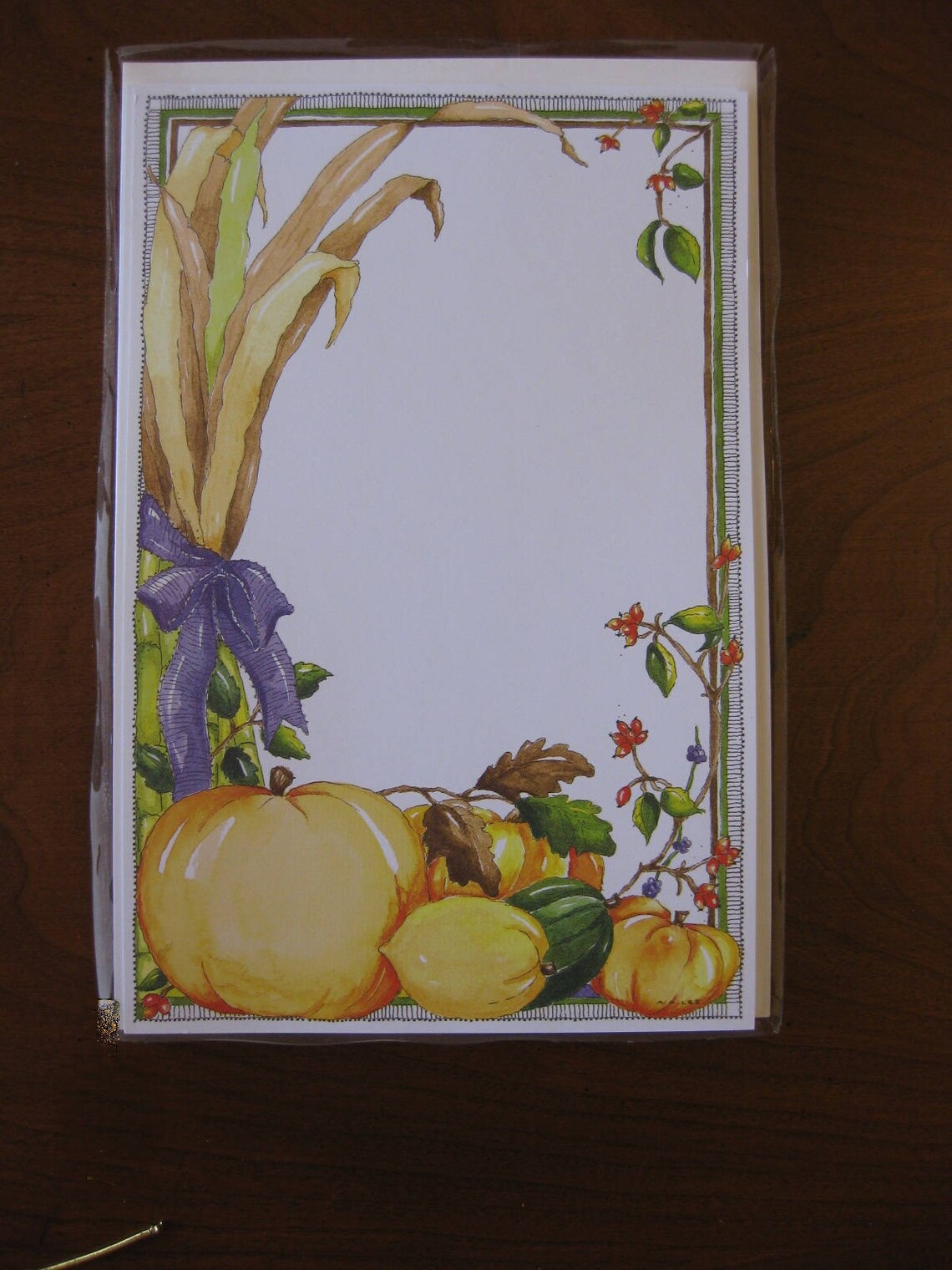 Vintage Autumn Stationery Set, Watercolor Scene, Fine (and Fun!) Papers ...