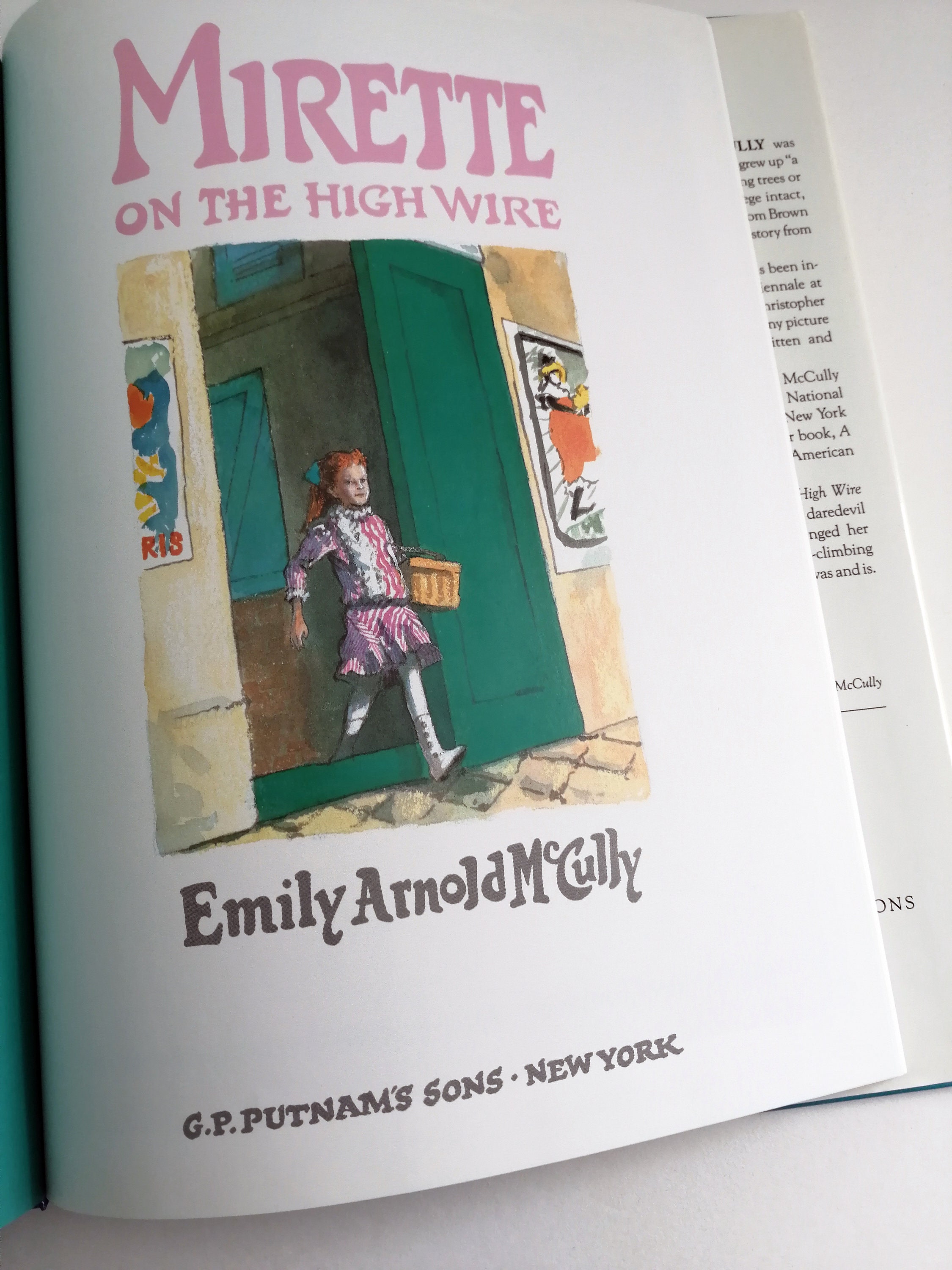 Mirette on the High Wire by Emily Arnold Mccully 1992 - Etsy