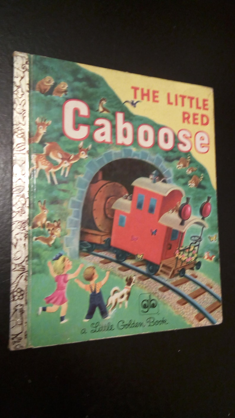 The Little Red Caboose Little Golden Book, LGB Fair Condition, Bright ...