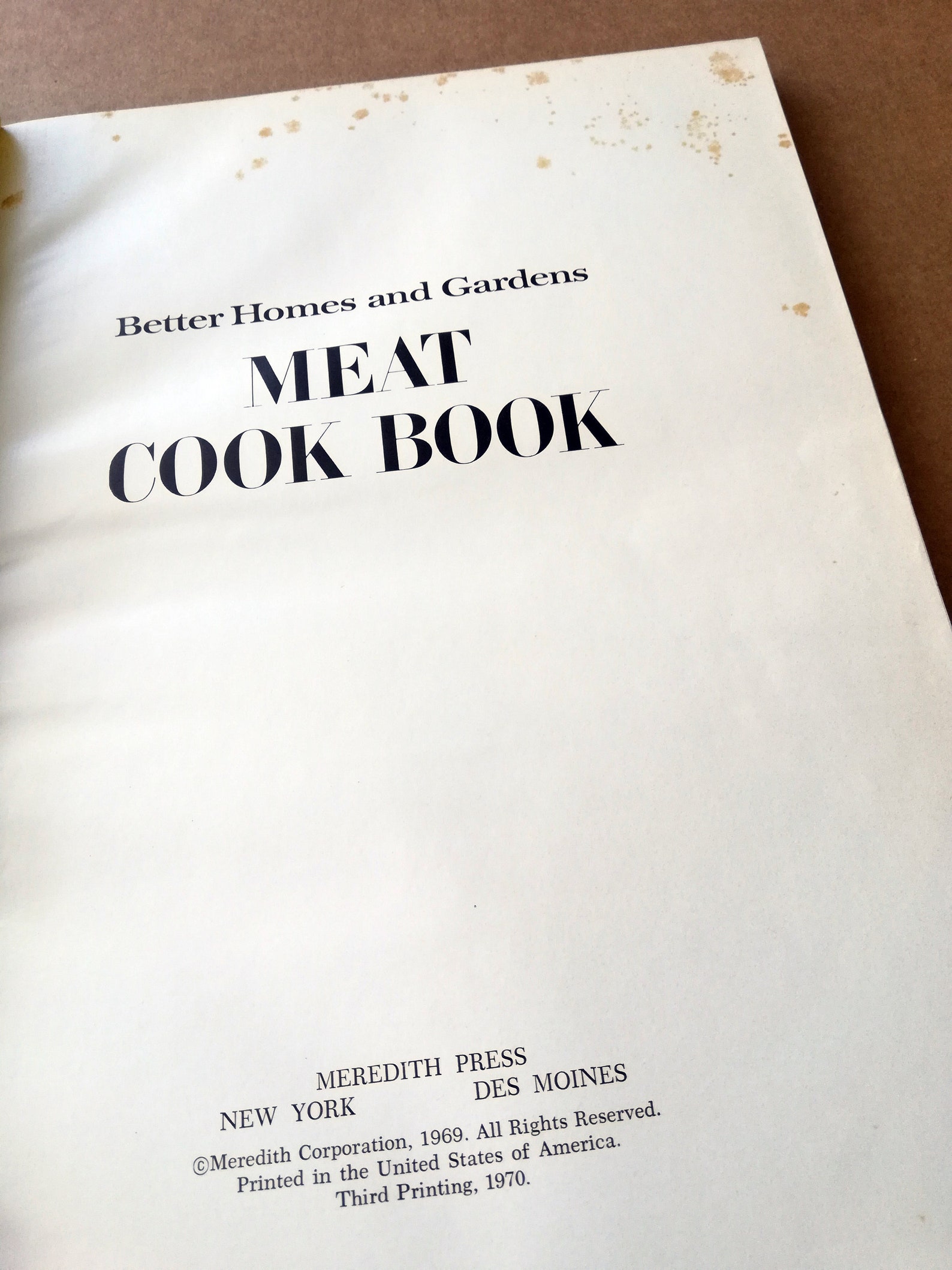 Meat Cook Book Better Homes and Gardens 1970 400 Meat - Etsy