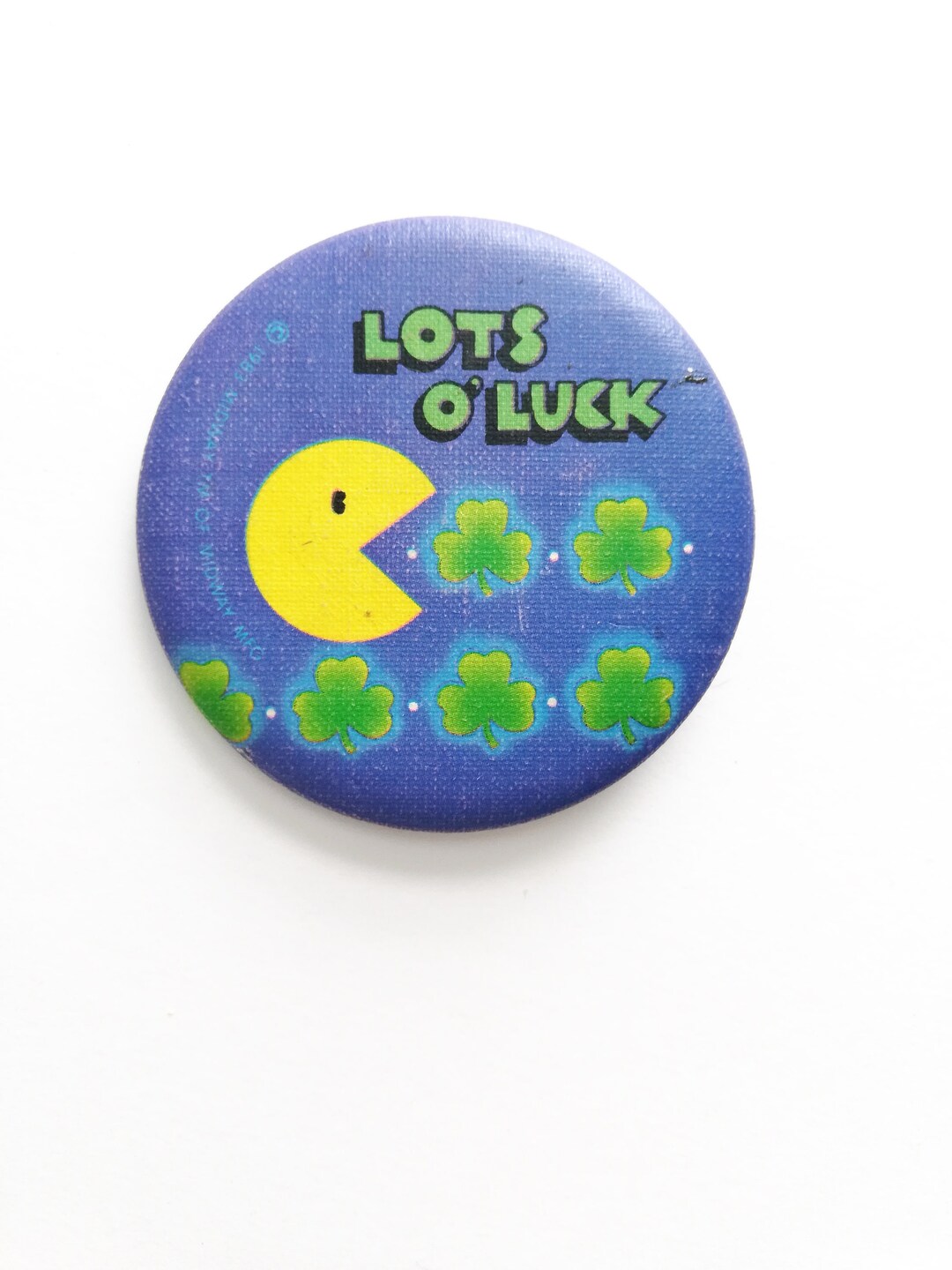 Pac Man Pin Vintage Flair 1980s Lapel Pin, Office Pin, Secret Santa ...