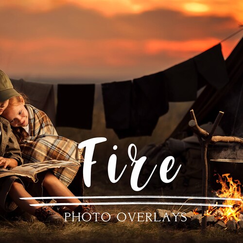 45 Fire Bonfire Candle Photo Overlays Photoshop Overlay Fire - Etsy