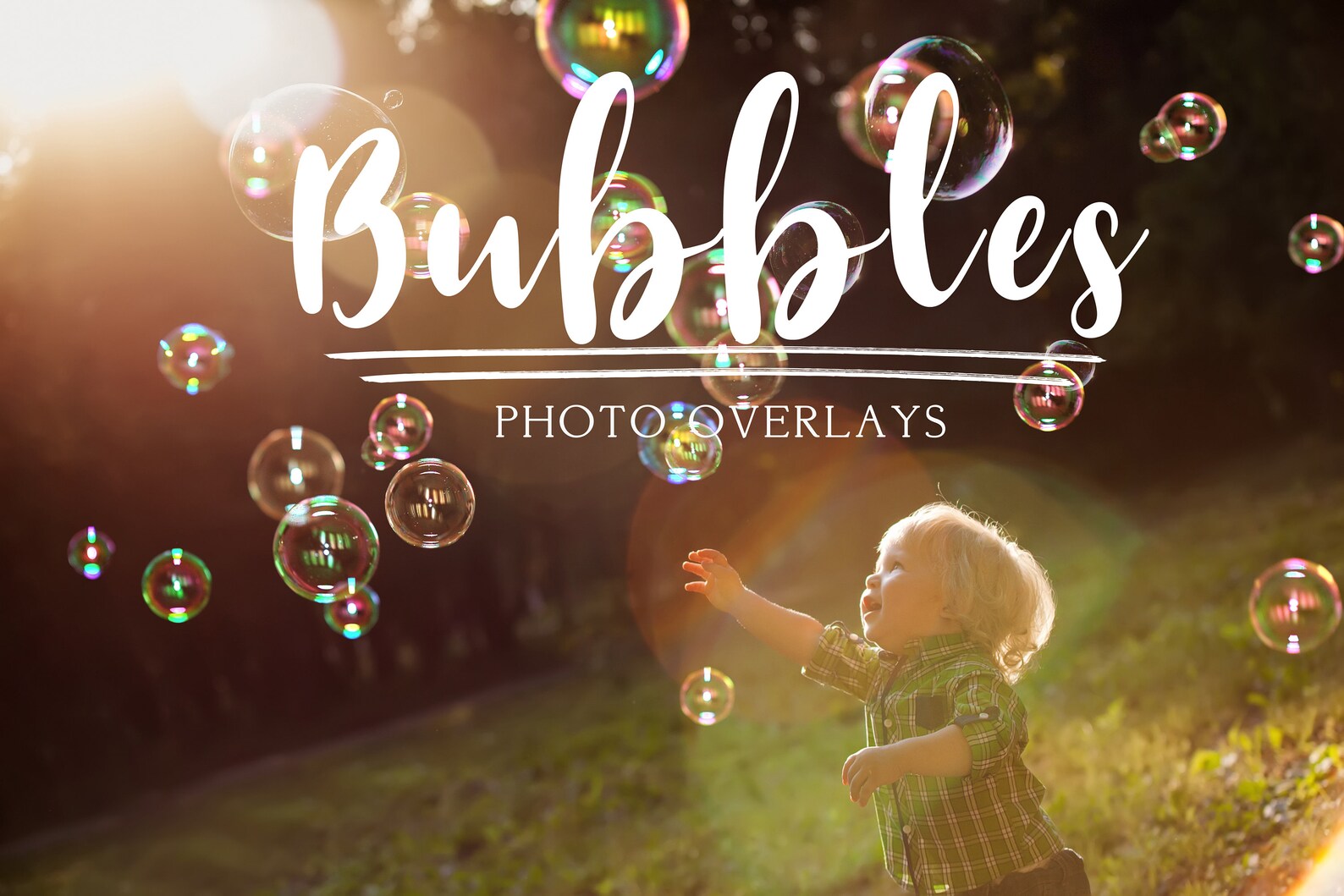 70 Bubbles Photoshop Overlays Summer overlays Wedding kids | Etsy