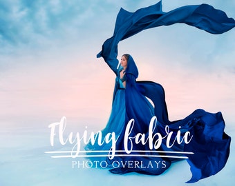 55 Black Flying Fabric Photo Overlays Photoshop Overlay - Etsy
