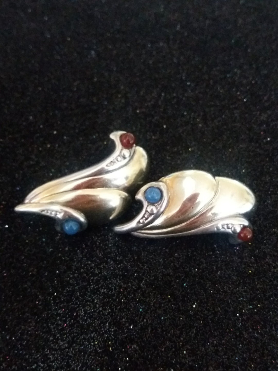 Designer Brian Bergner Stunning 1980's Sterling Silver & Cabochon ...