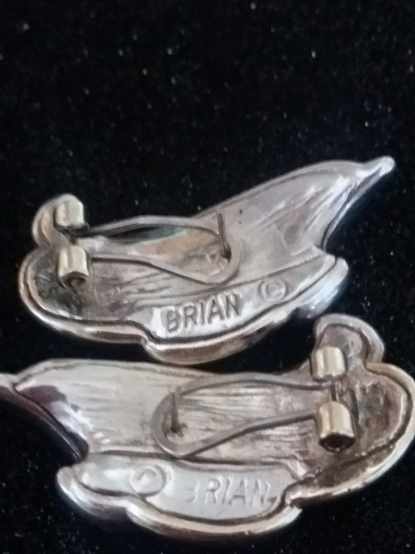 Designer Brian Bergner Stunning 1980's Silver & Cabuchon | Etsy