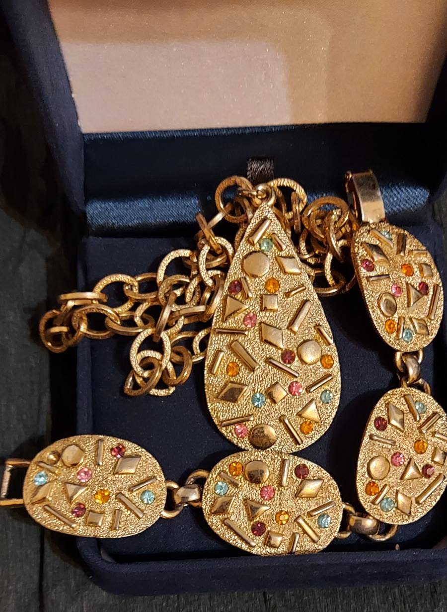 1950s Glamourous Sarah Coventry Sultana Necklace & Bracelet. - Etsy