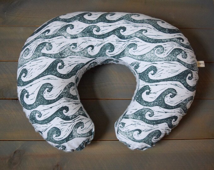 Nursing Pillow Cover : Waves, Ocean Wave Nursing Pillow Cover, Nursing ...