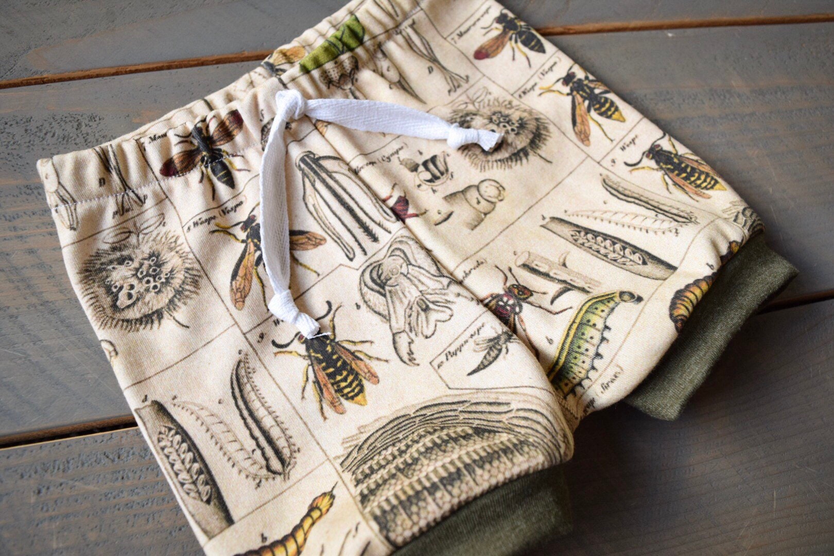 Baby Toddler Shorts : Bugs Insect Organic Baby Shorts - Etsy