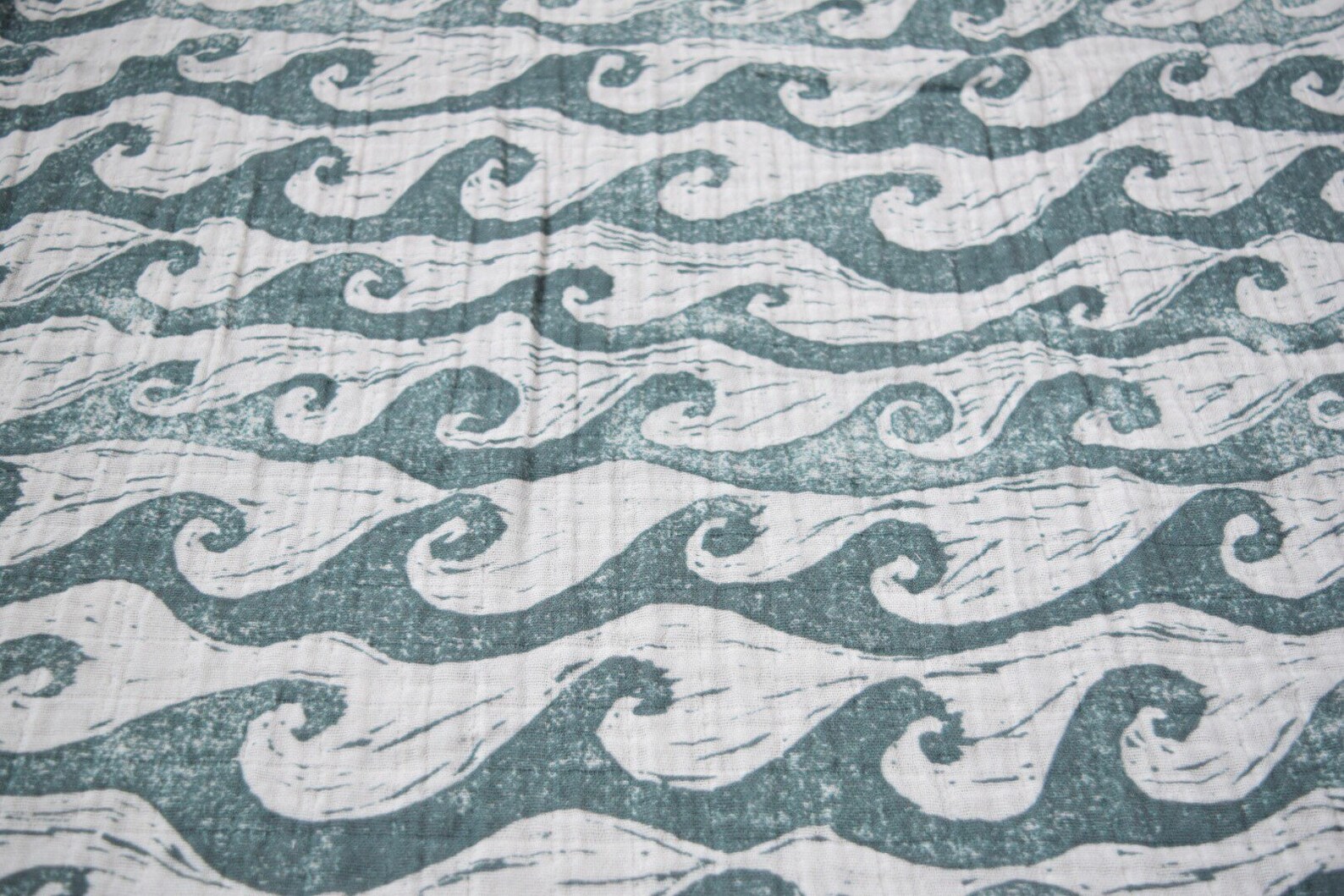 Swaddle Blanket : Waves Muslin Ocean Baby Swaddle Organic - Etsy