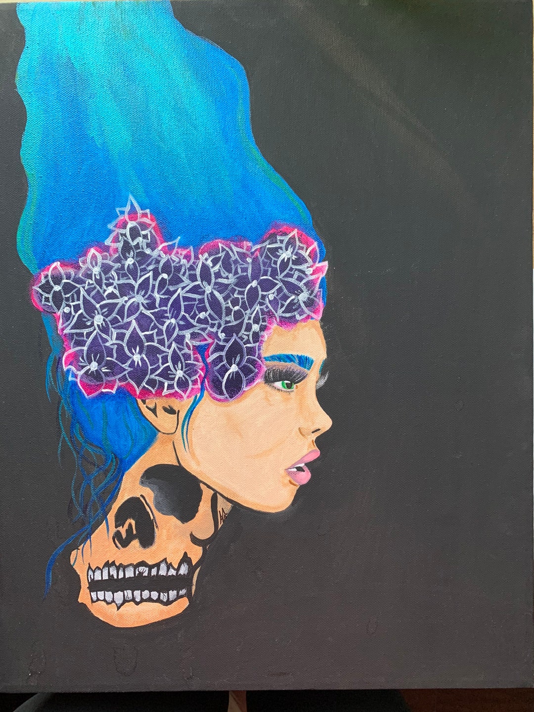 Neck Skull Painting - Etsy UK