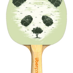 Designer Panda-scape Ping Pong Paddle Table Tennis Custom - Etsy