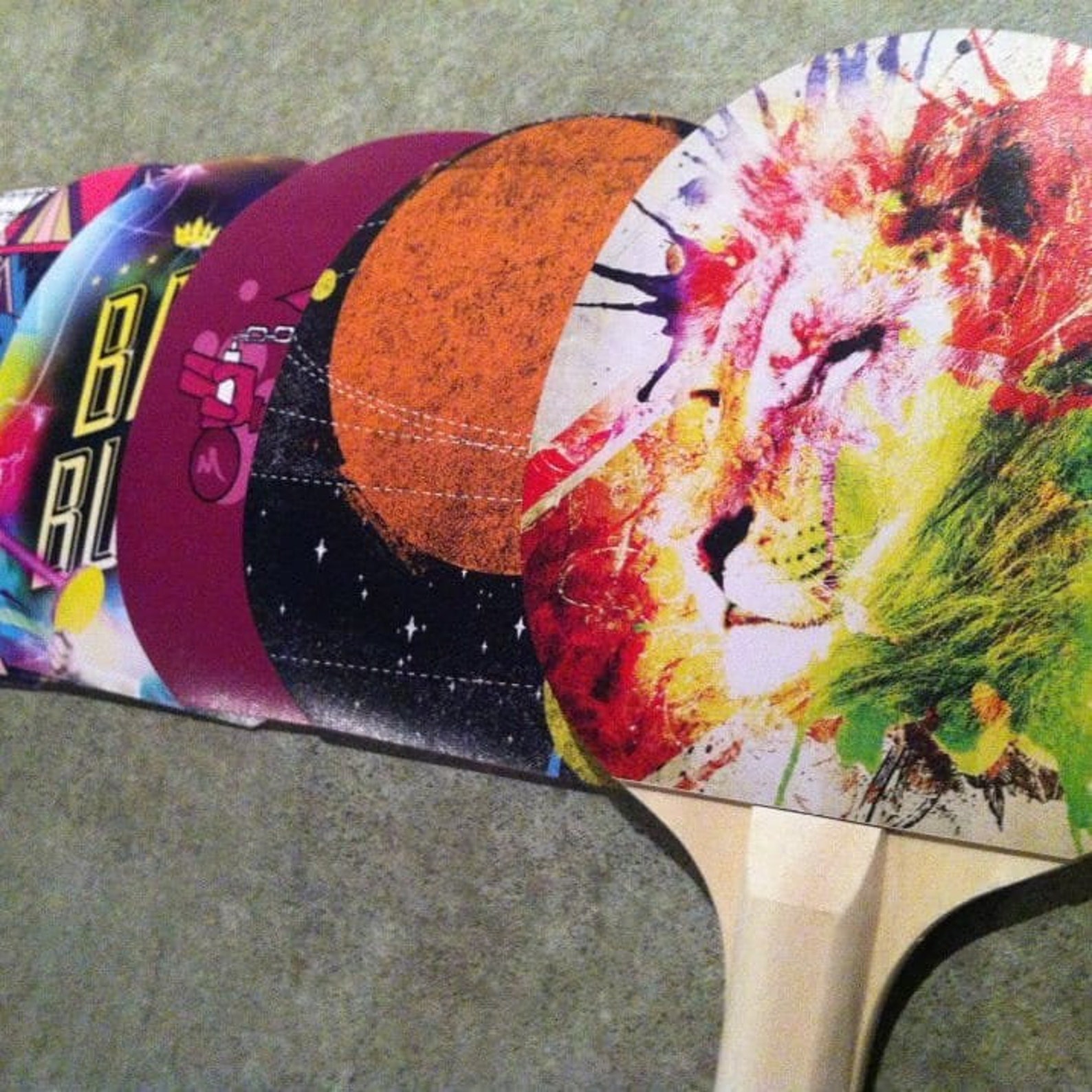 Designer Calcifer Ping Pong Paddle Table Tennis Custom - Etsy