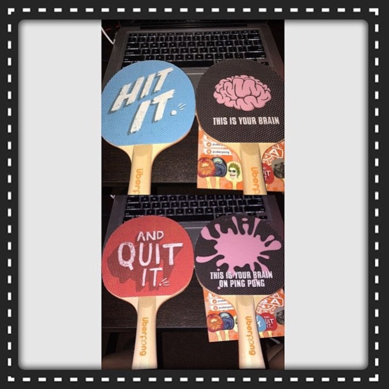 Designer This is Your Brain Ping Pong Paddle Table Tennis Custom - Etsy