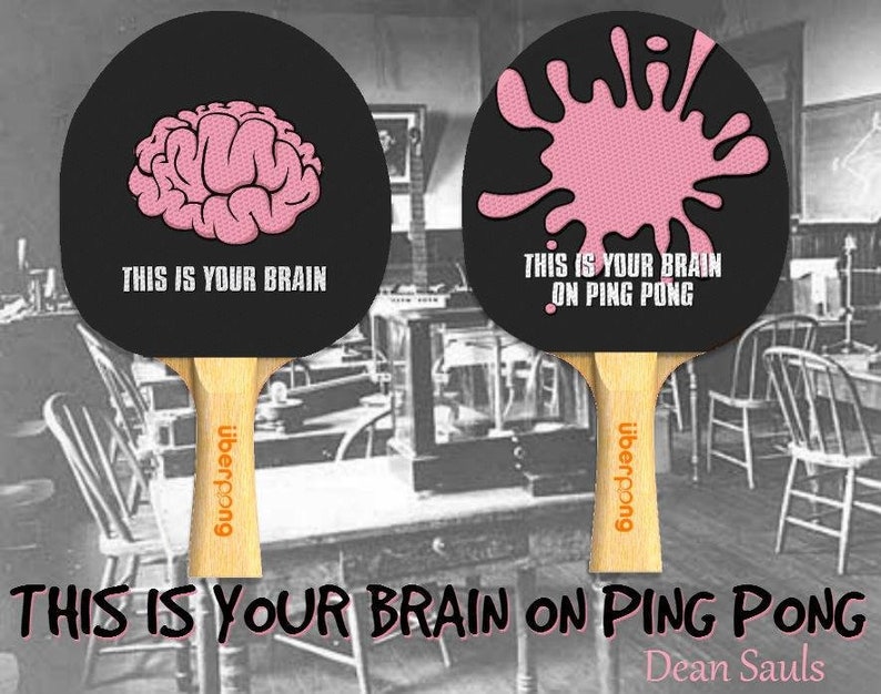 Designer This is Your Brain Ping Pong Paddle Table Tennis Custom - Etsy