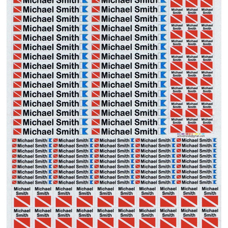 Custom Reflective Name Stickers - Etsy