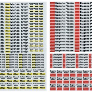Custom Waterproof 3M Sticker Labels for Your Photo Accessories, Canon ...